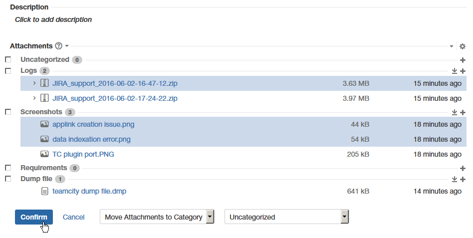 Managing Attached Documents and Files