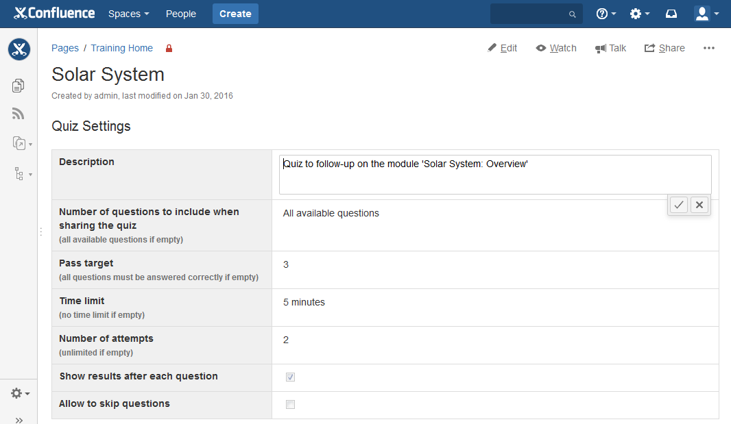 Quizzes for Confluence 1.1.0 - StiltSoft Docs - Courses and Quizzes ...