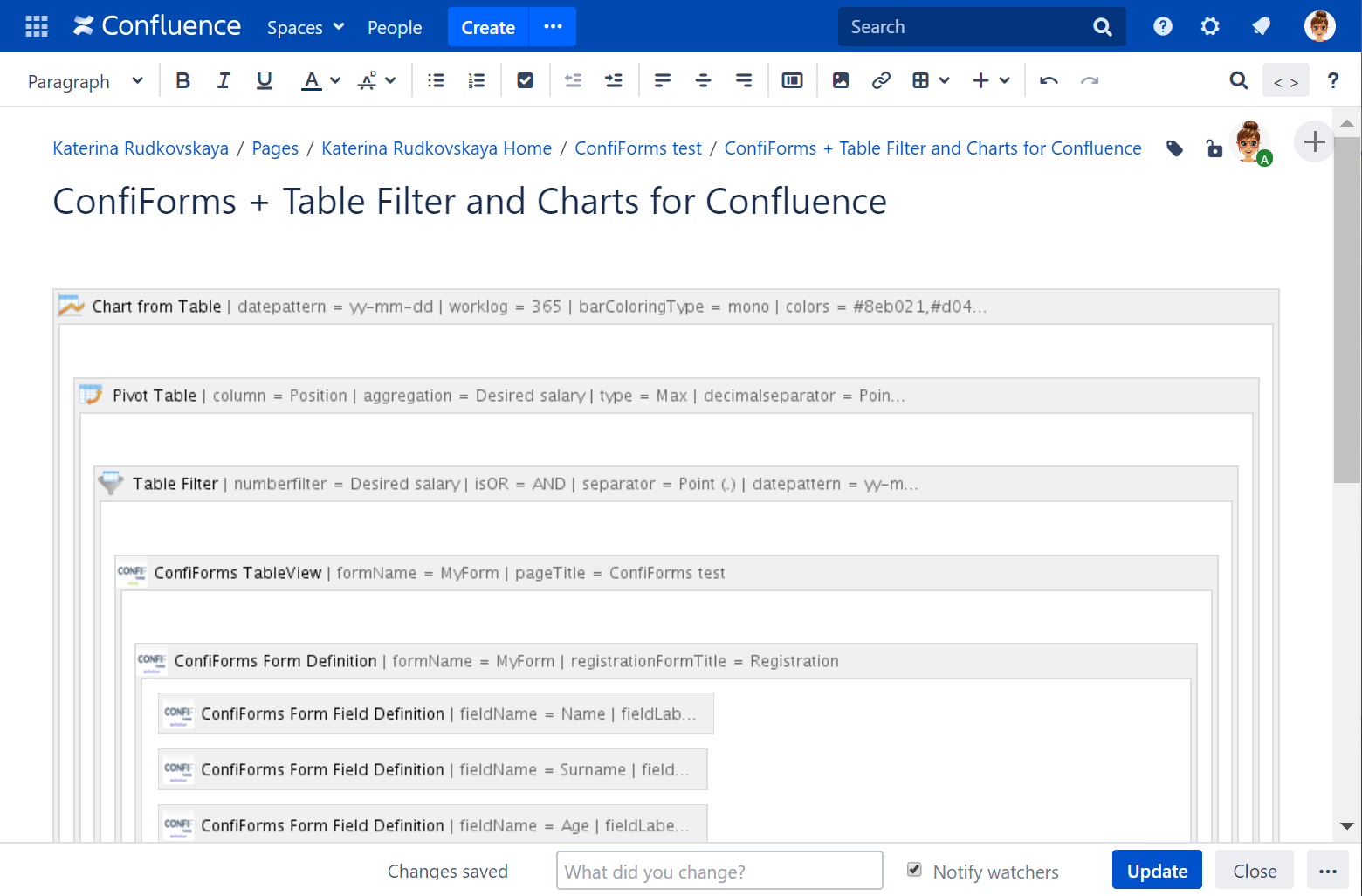 ConfiForms - Table Filter, Charts & Spreadsheets for Confluence ...