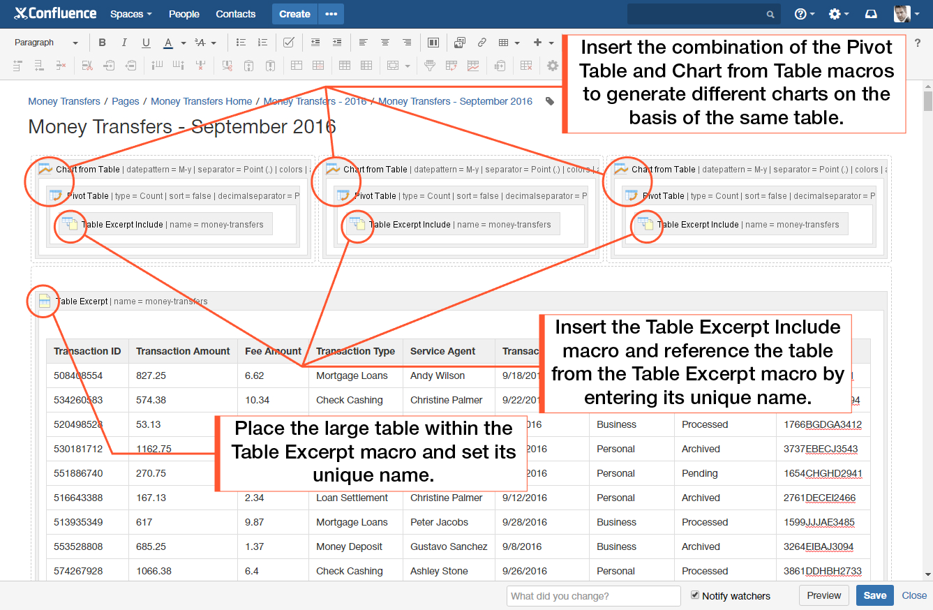 How to use Table Excerpt and Table Excerpt Include macros - Table ...