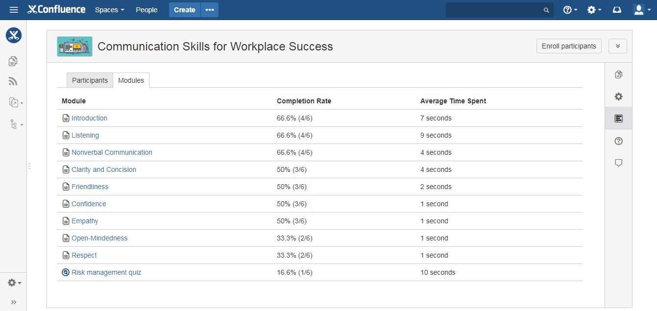 Course Reports - StiltSoft Docs - Courses and Quizzes - LMS for Confluence