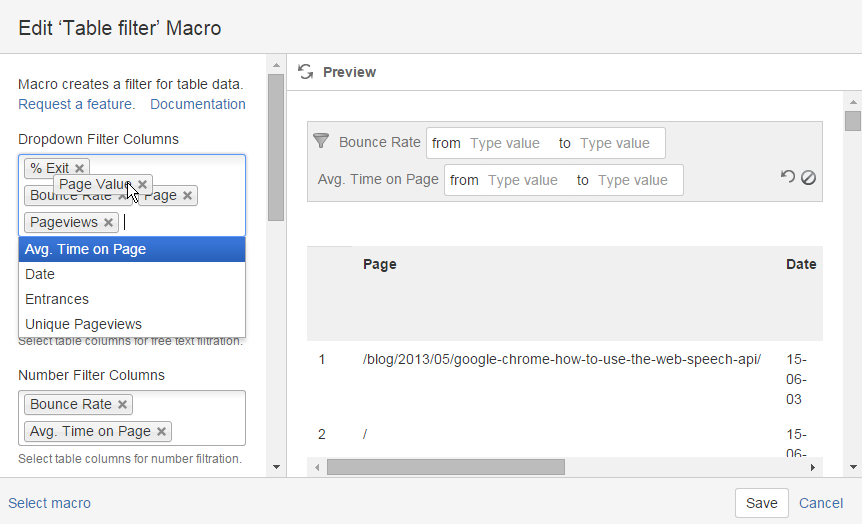 How to use Table filter macro - Table Filter for Confluence - StiltSoft ...