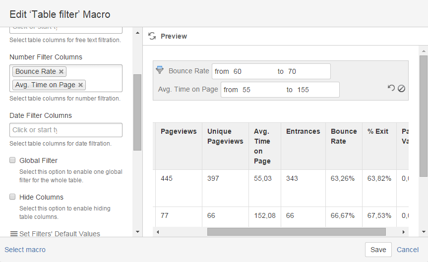How to use Table filter macro - Table Filter for Confluence - StiltSoft ...