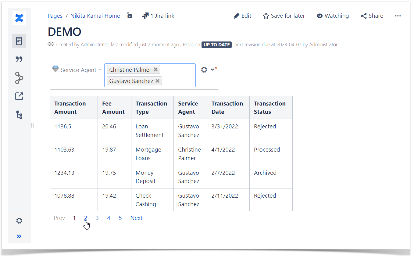 Sorting Freezing And Other Table Viewing Options Stiltsoft Docs