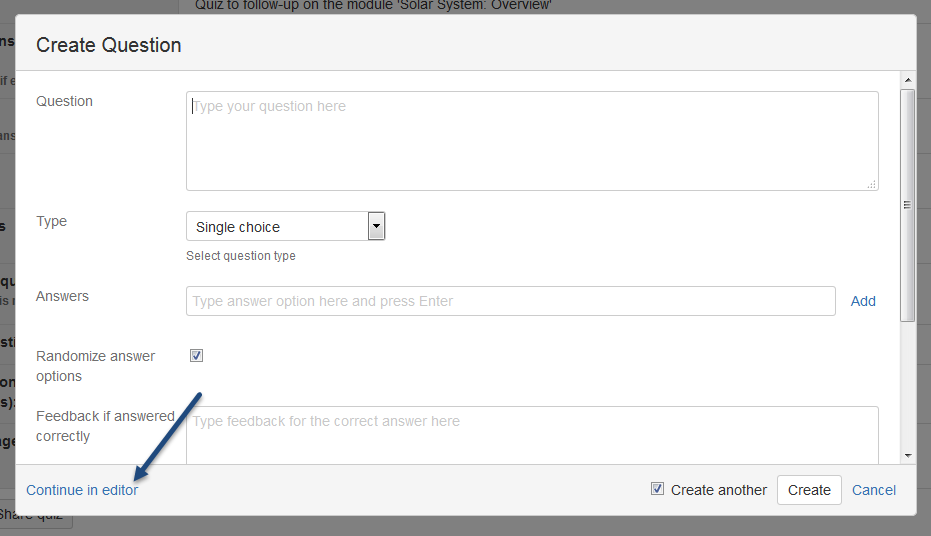 Images, video and rich text in questions