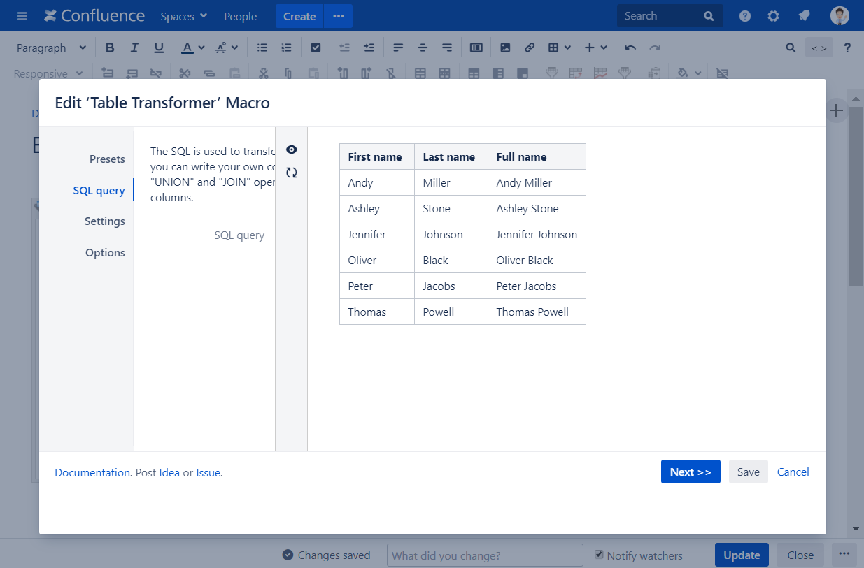 Custom Transformation - use cases with advanced SQL queries