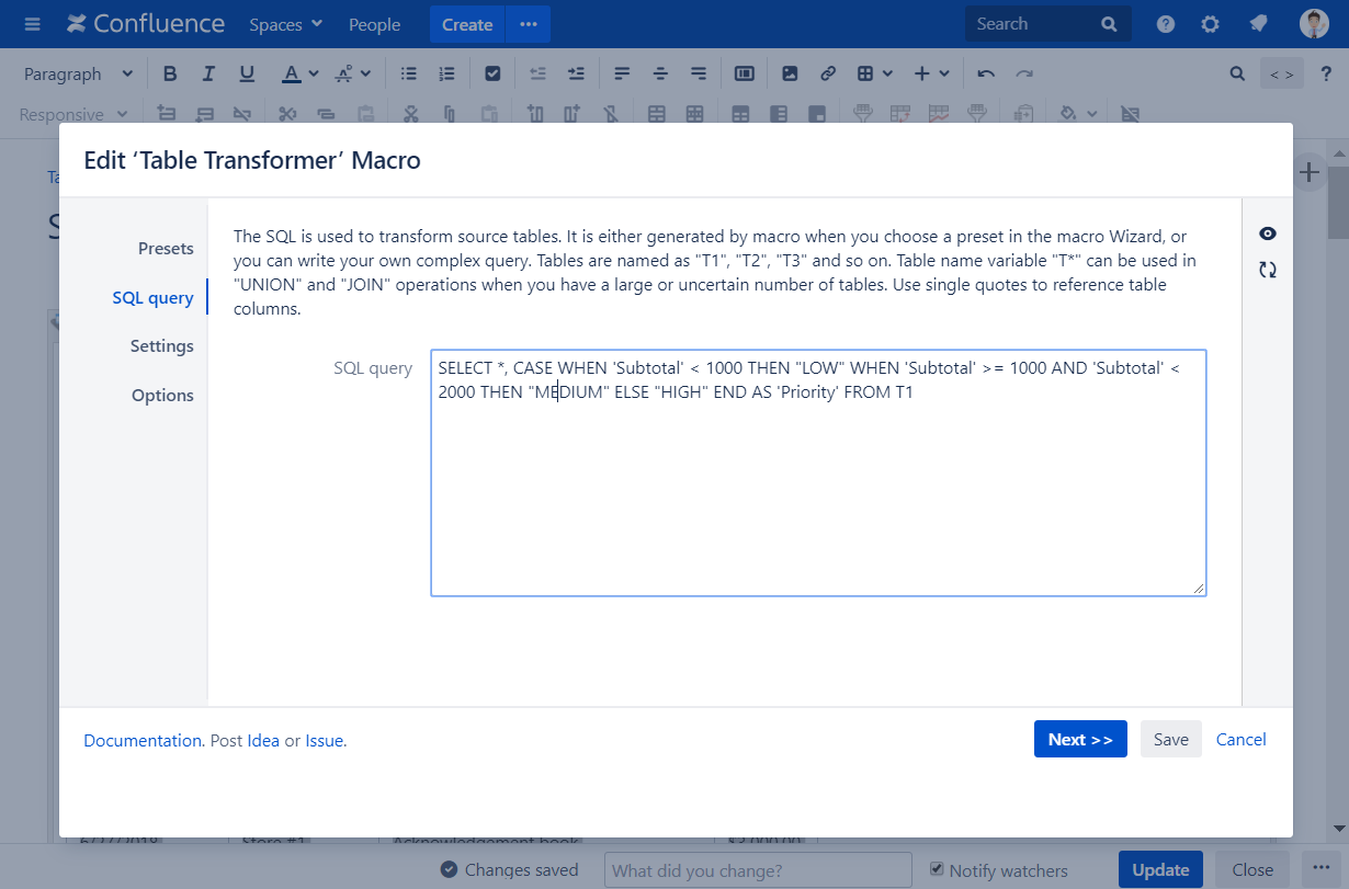 Custom Transformation - use cases with advanced SQL queries