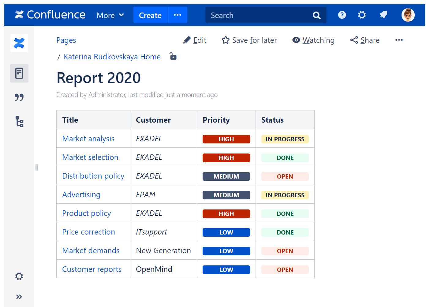 How to use the app with Page Properties Report