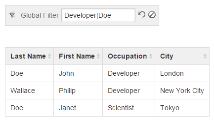 Table Filter 2.1