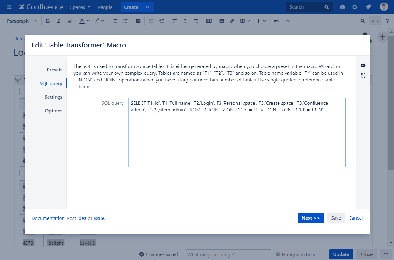 Default automatic presets
