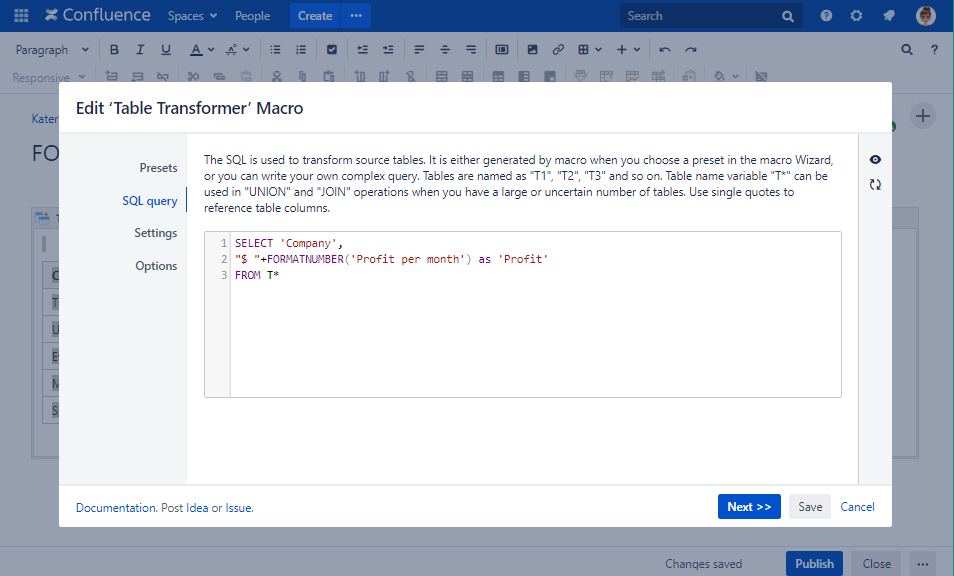 Custom Transformation - use cases with advanced SQL queries